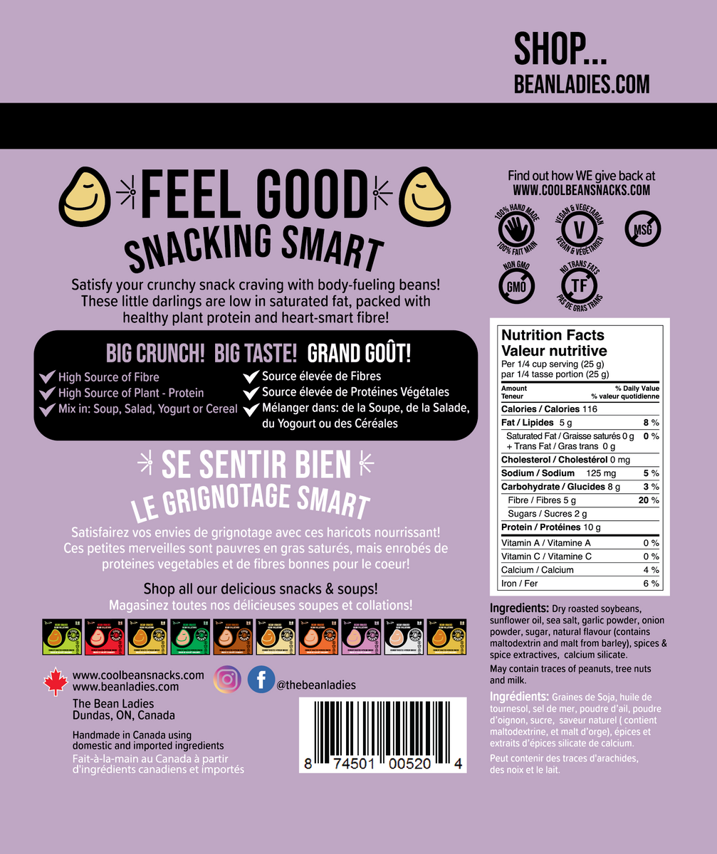 'Balsamic & Sweet Onion' Roasted Bean Snacks – The Bean Ladies